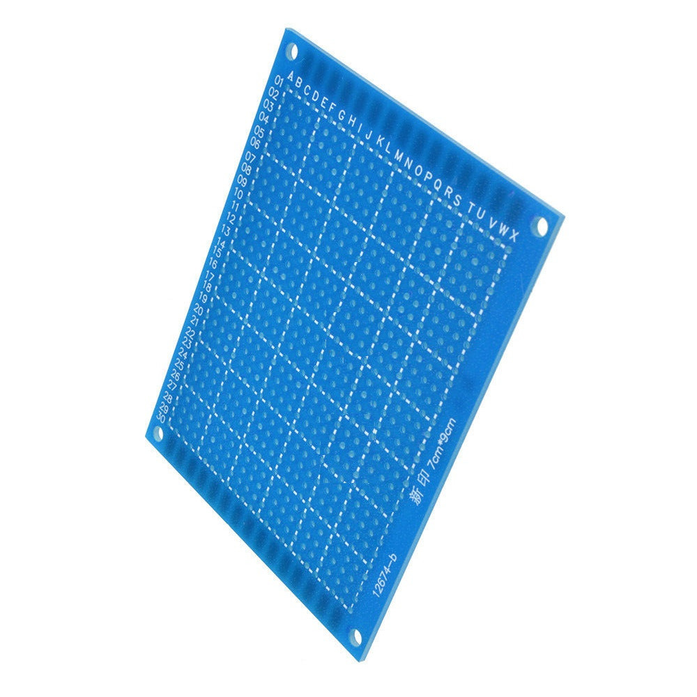 2PCS 7x9 cm Single Side Prototype PCB Tinned Universal Breadboard ...