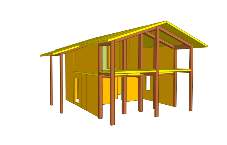 840 SQ.FT ECO SOLID TIMBER AIRTIGHT PANEL HOUSE KIT. MASS WOOD CLT HOME ...