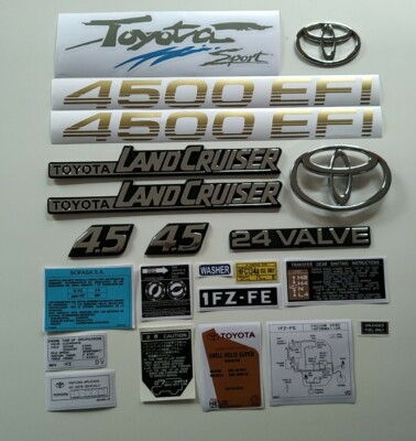 set of decals and emblems fits TOYOTA LAND CRUISER 70 | eBay