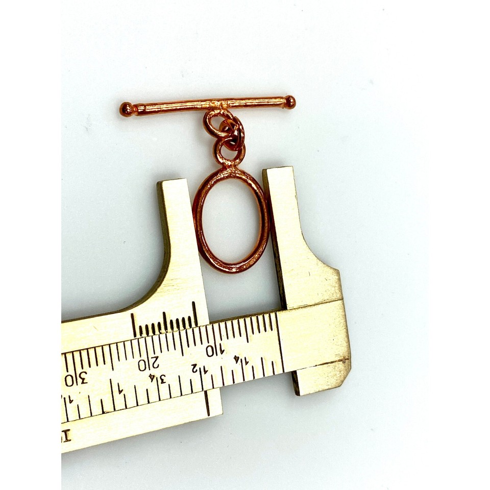 5 Pcs Copper Clasp, Genuine Handmade Antique Looking Copper Toggle ...
