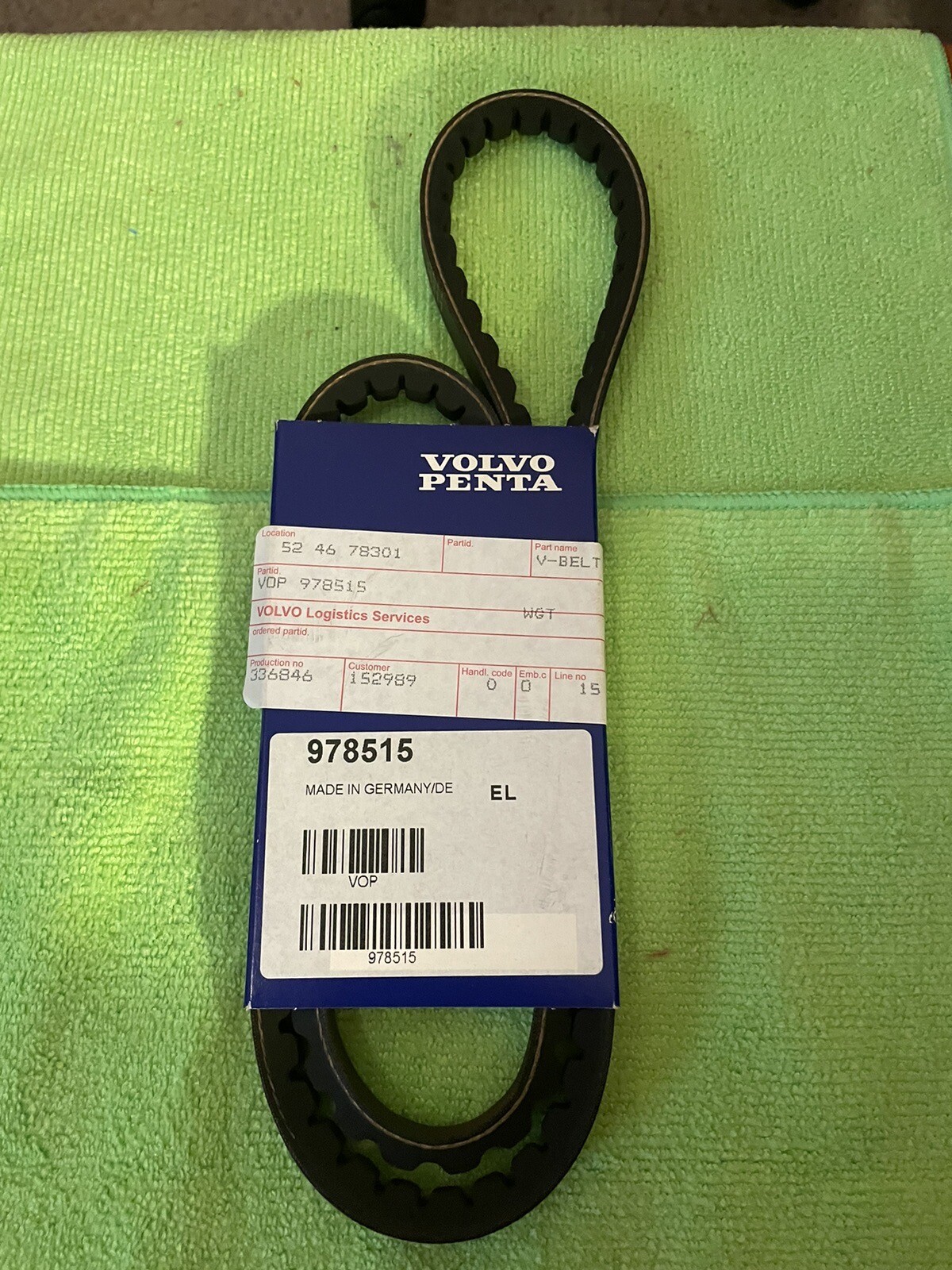 978515 Volvo penta V-belt 978515 Genuine OEM Part for sale online | eBay