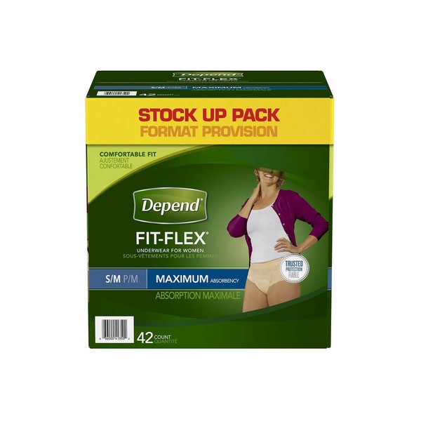 Depend for Women MAXIMUM Absorbency Incontinence Underwear Small/medium ...