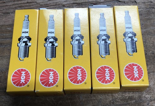 New Vintage NGK Spark Plugs Set of 5 BKR6EKUB Stock No. 3584. | eBay