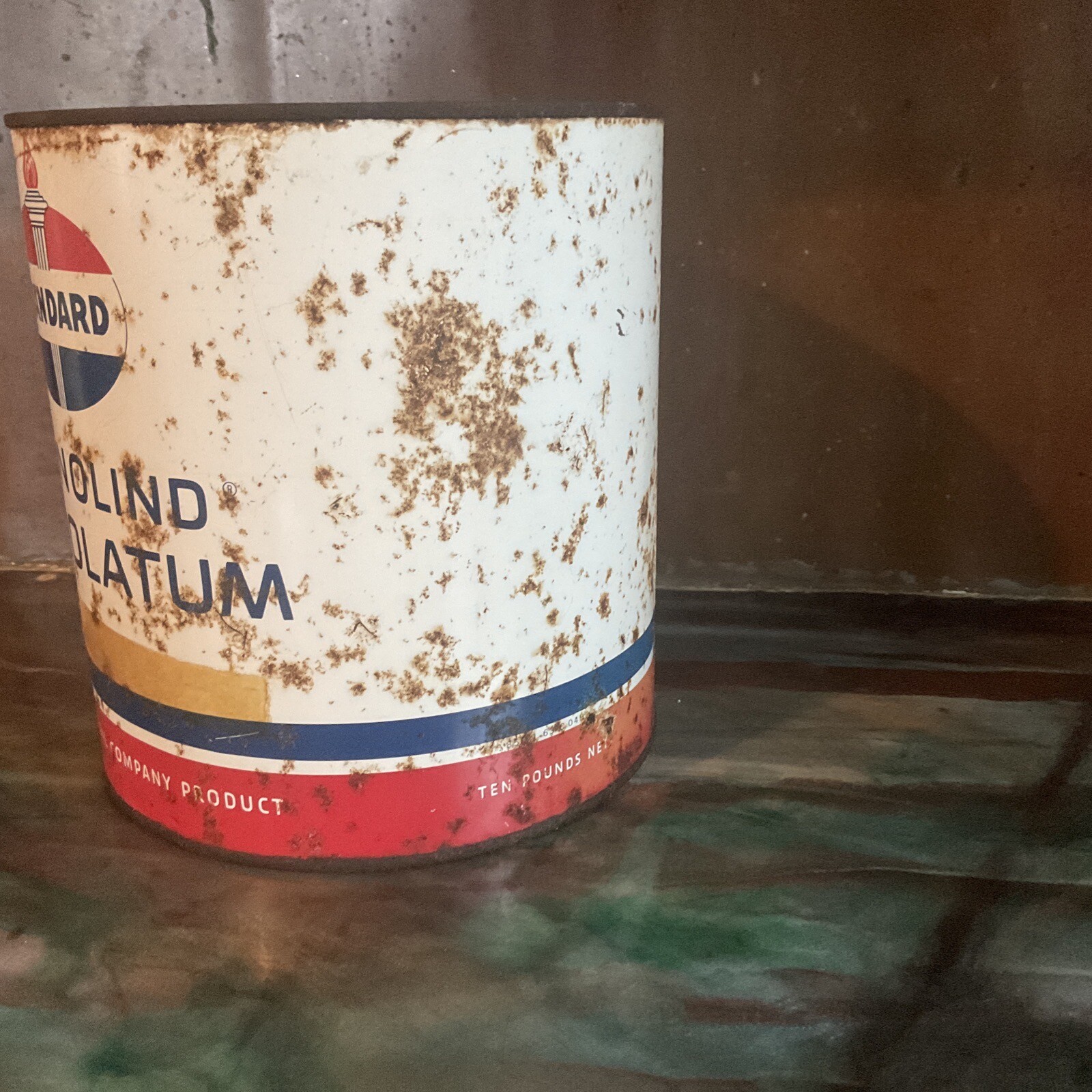 Standard Oil Stanolind Petrolatum Vintage Large 10 Lb Pound Can 8 ...