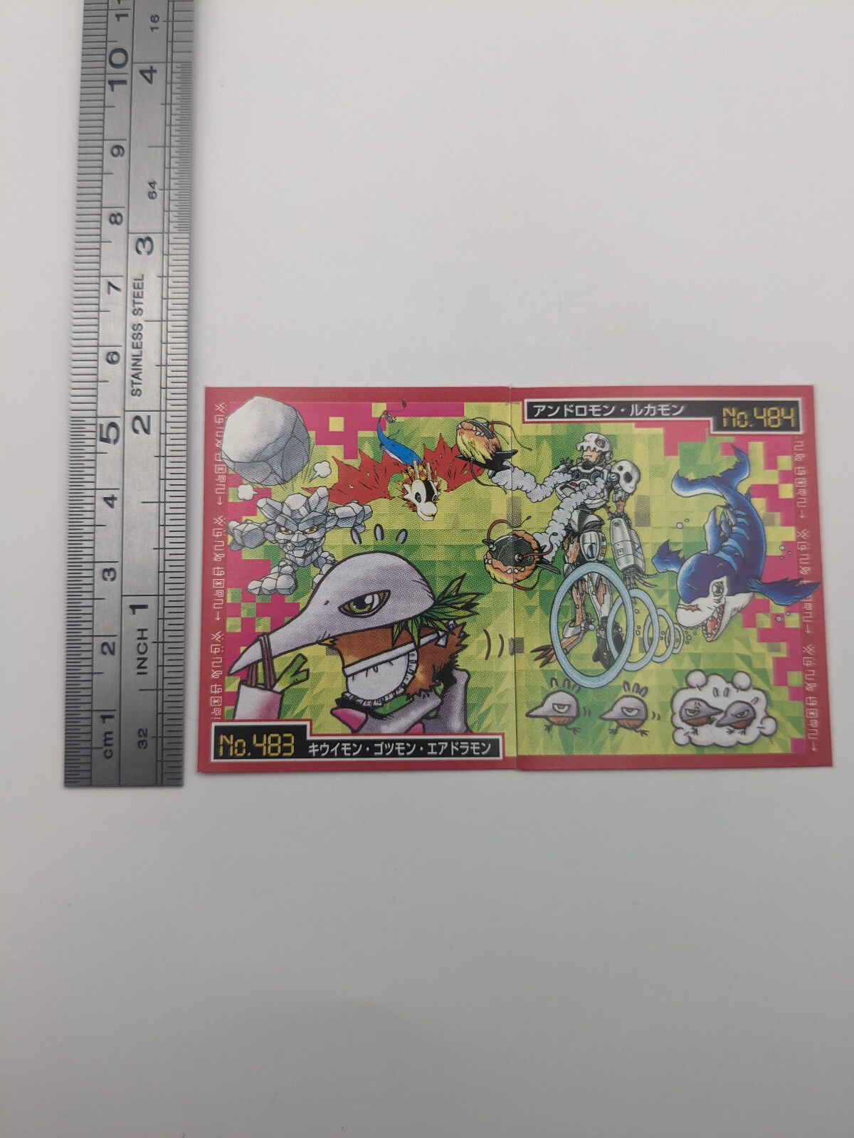 Kiwimon Dolphmon Sealdass EX 483 484 DIGITAL MONSTER Sticker Digimon ...