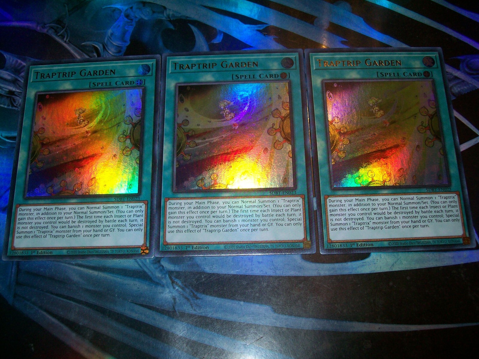 3x Traptrip Garden 1st Edition Ultra Rare SDBT-EN023 Yu-Gi-Oh! | eBay