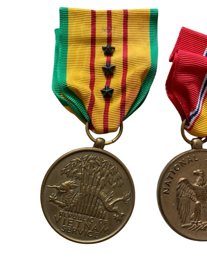 Vintage U.S. Military Medals & Patch Lot Marine Corps League Simper ...