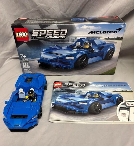 LEGO 76902 McLaren Blue Car Elva Speed Champions with Box Figure ...