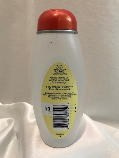 KY Touch Massage Warming FOOT Massage OIL Unscented 6.7 oz RARE! Sealed ...