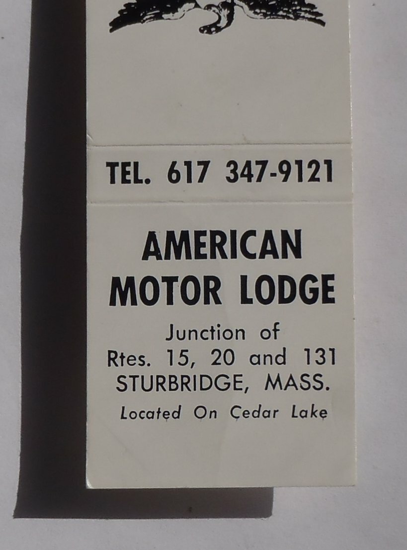 1970s American Motor Lodge on Cedar Lake Sturbridge MA Worcester Co ...