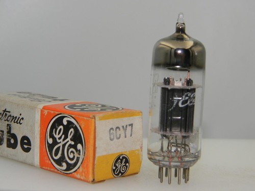GE 6CY7 NOS NIB 1700/5650gm Silver Plates Halo Getter Serious Tubes ...