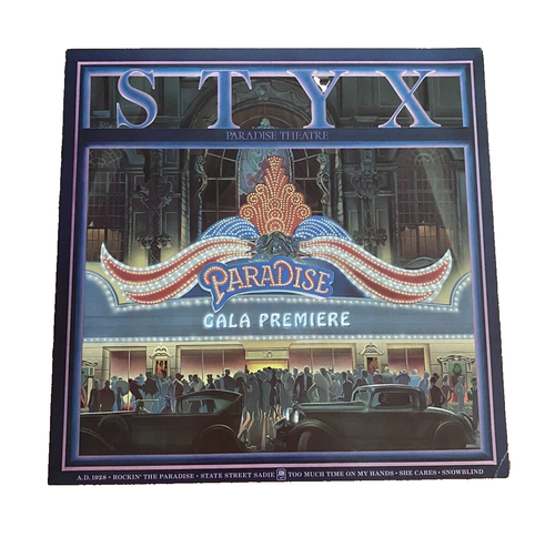 Styx Paradise Theatre Album Cover Art Promotional 12"x12" Poster Print ...