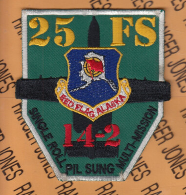 USAF Air Force 25th Fighter Sq FS Draggin ~4" RFA Red Flag Alaska 14-2 ...