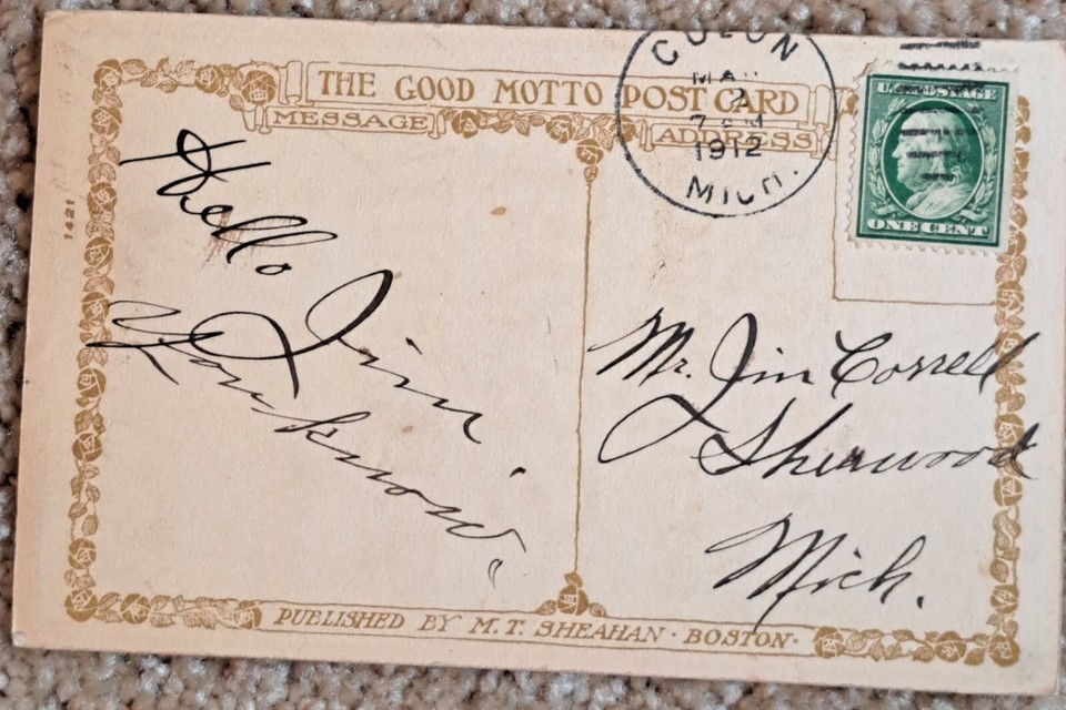 Vintage Photographer M.T. Sheahan Boston Good Mottos Postcard Posted ...