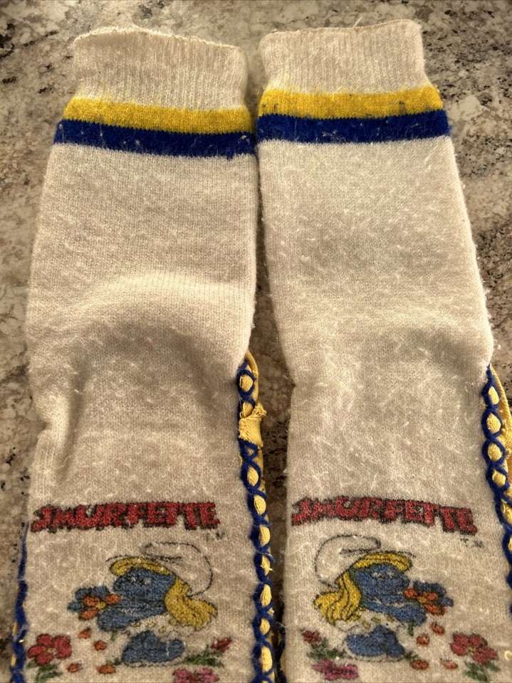 Vintage 1980s kids Smurf Smurfette slippers | eBay