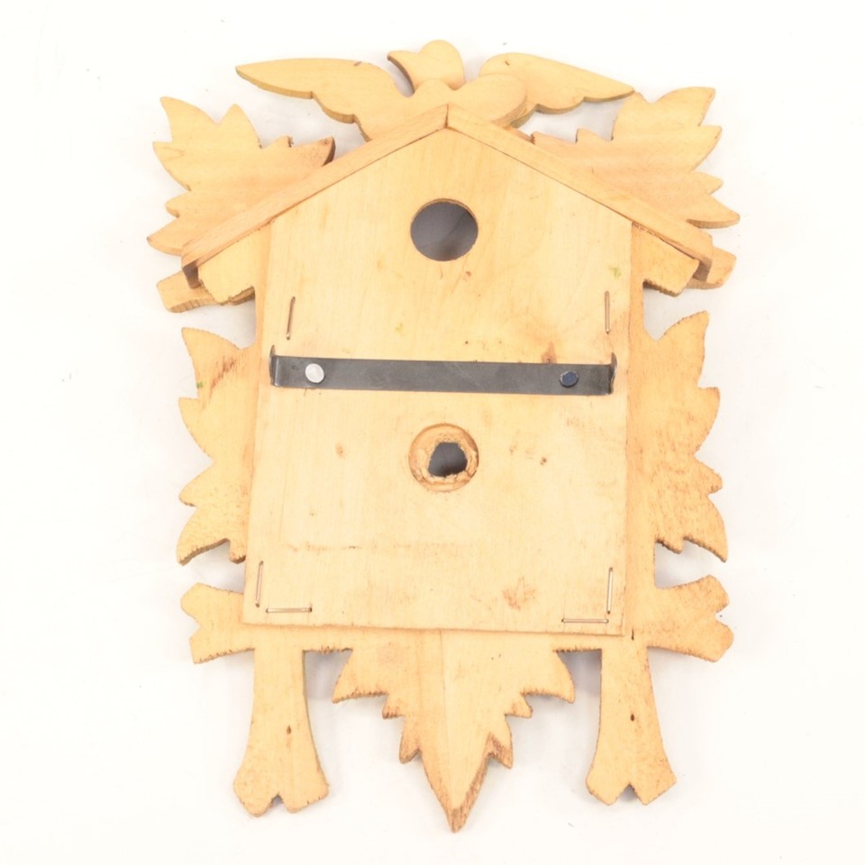 Novelty Cuckoo Clock Frame with Leaves, Crown and Dial - Vintage ...