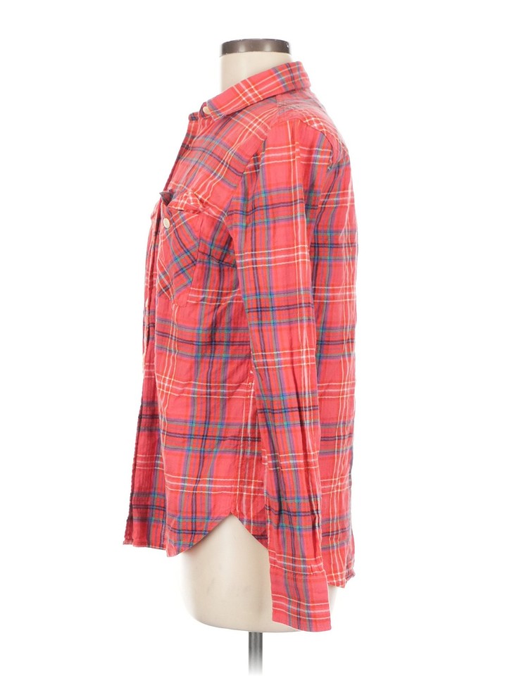 J.Crew Women Red Long Sleeve Button-Down Shirt 6 | eBay