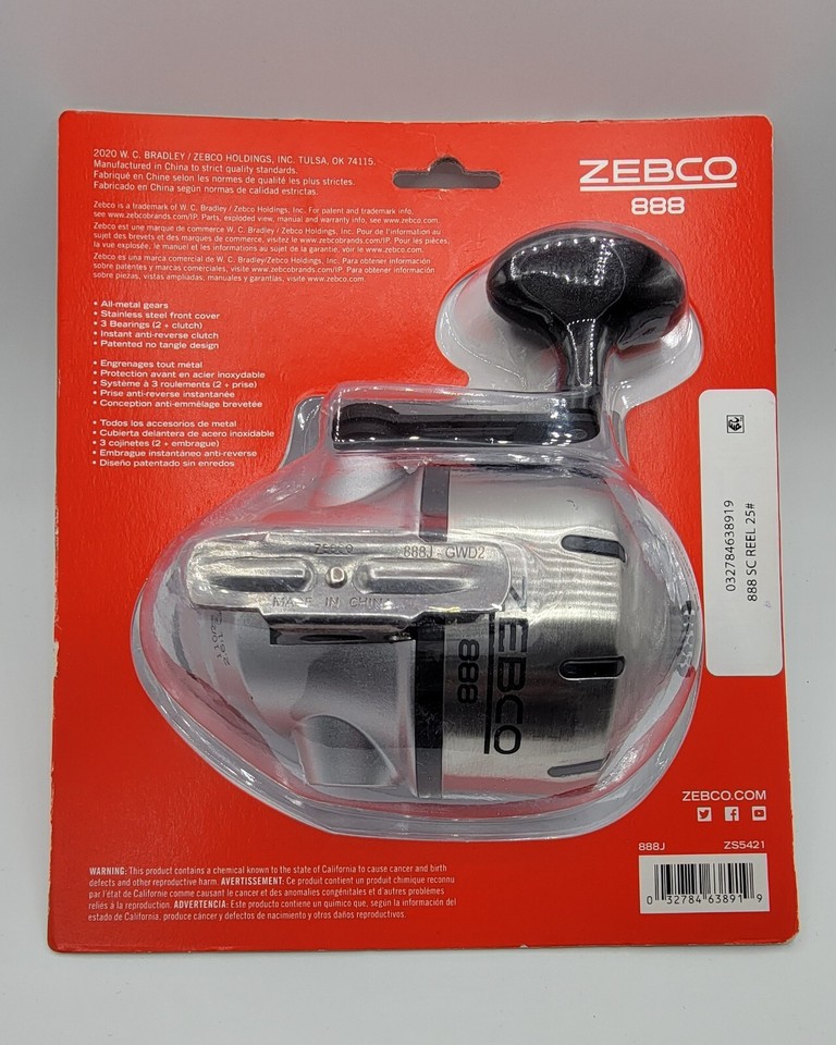 ZEBCO 888 (888J) Spincast Fishing Reel Size 80 Reel / ZS5421 / BRAND ...