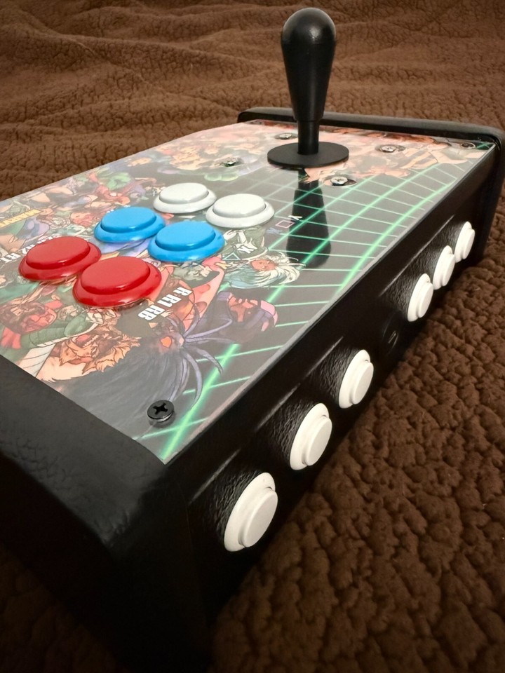 MAS MINI Arcade Fight Stick Joystick Replica Case, paint, plexiglass ...