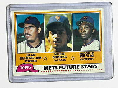 1981 Topps METS FUTURE STARS MOOKIE WILSON RC Juan Berenguer, Hubie ...