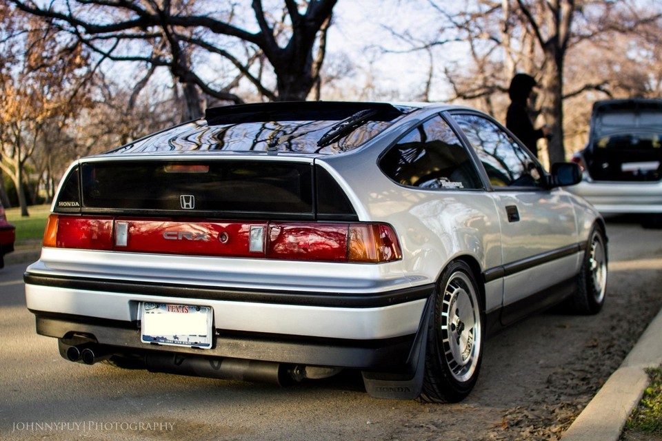 HIC USA 1988-1991 Honda CRX Rear Roof Window Visor Spoiler | H99884 | Black