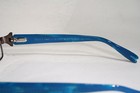 BELLINGER Satin Black Nordic Eyeglass Frames Glasses with Greenish Blue ...