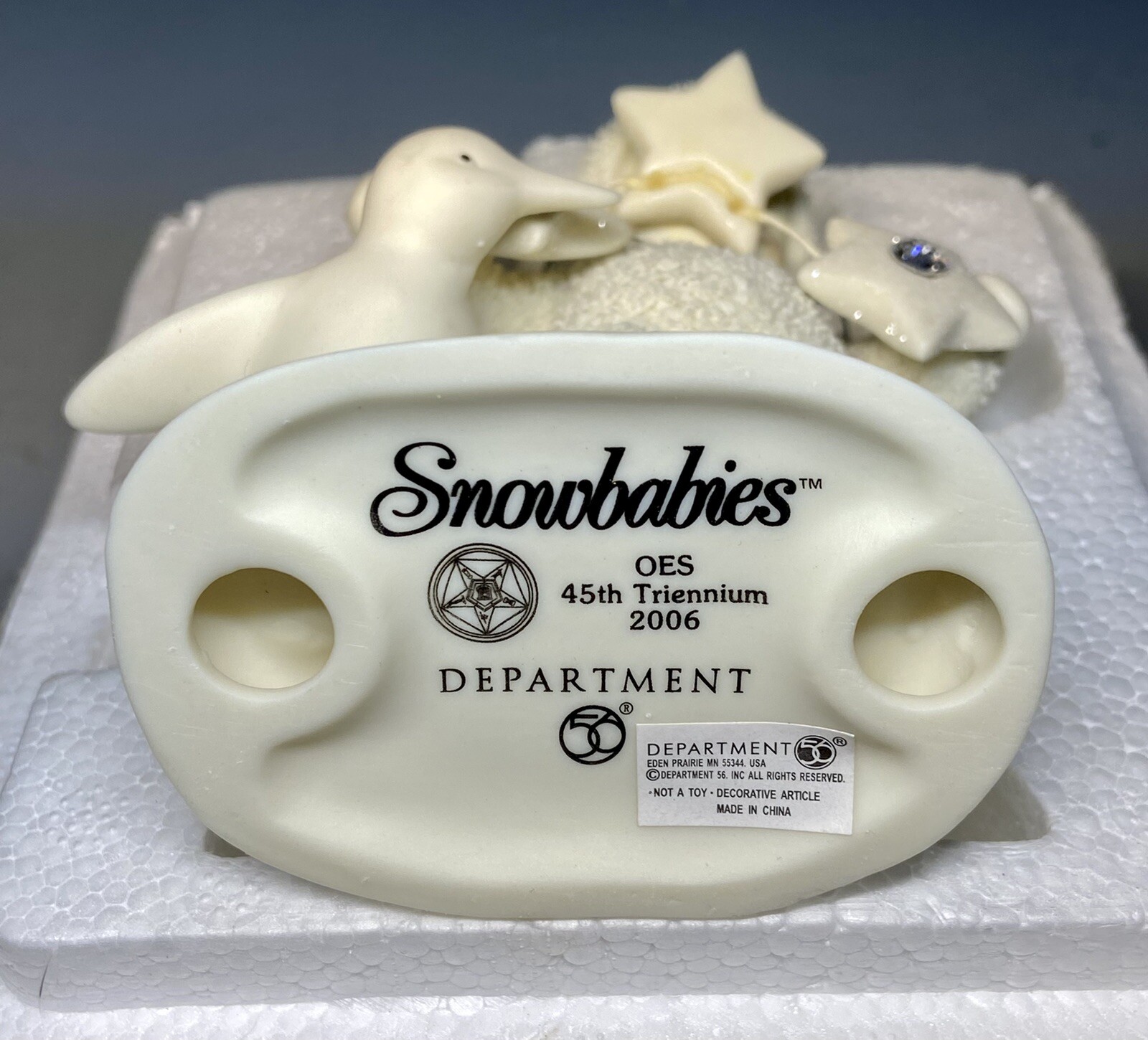 Special Issue Dept 56 Snowbabies GATHERING EASTERN STARS Star Figurine ...