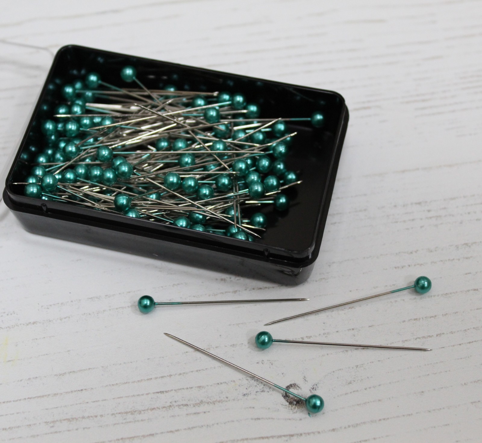 144 Pearl Head Pins 10 Coloured Options for Dressmaking Craft Sewing ...