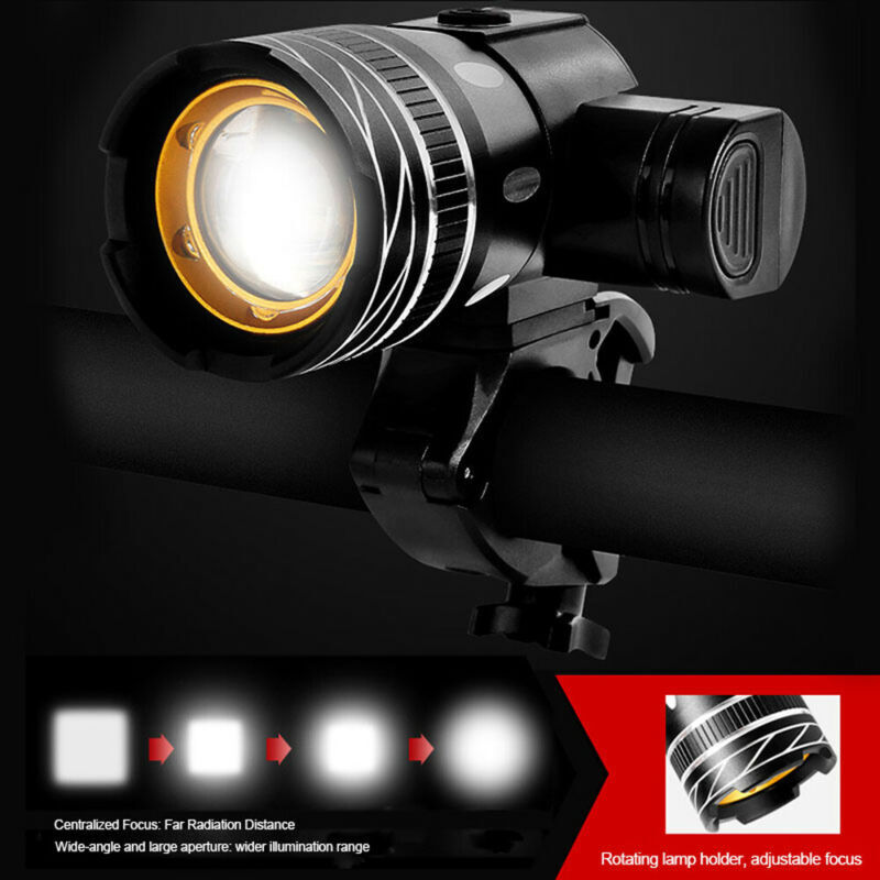 Super Bright LED Mountain Bike Lights Bicycle Torch Front Rear Lamp ...