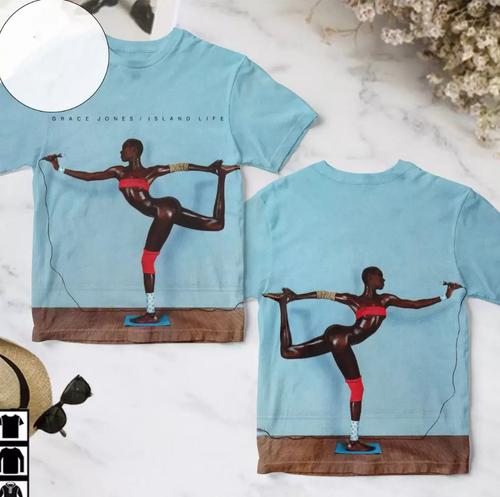 Grace Jones Island Life Album Cover AOP 3D T-shirt | eBay