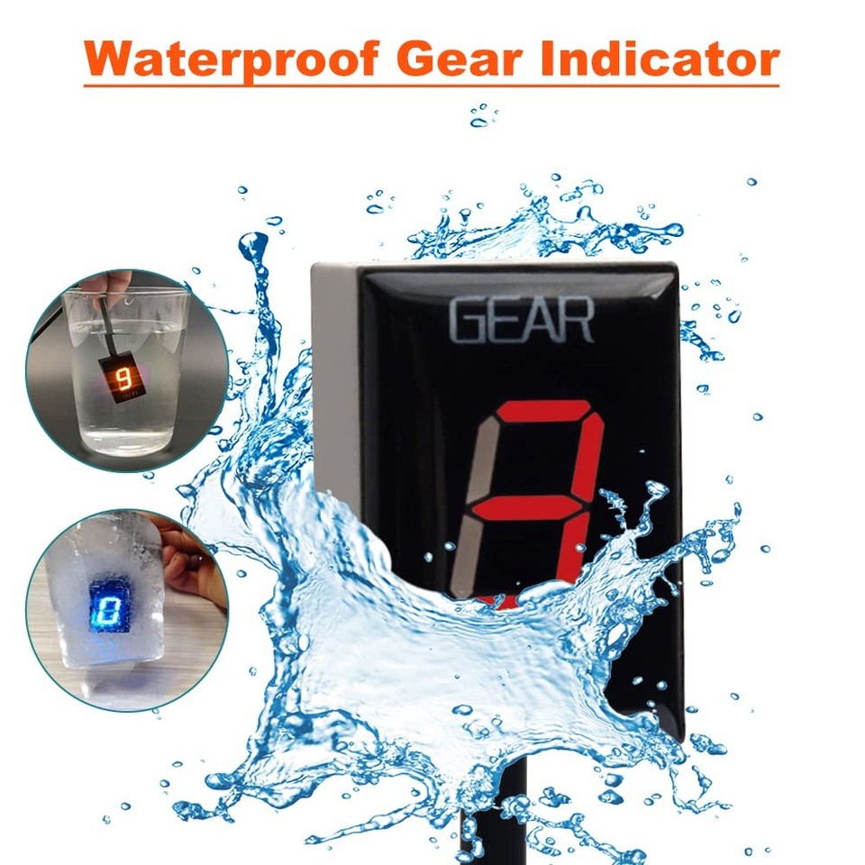 Motorcycle Gear Indicator 6 Speed Digital Gear Indicator, Gear Shift ...