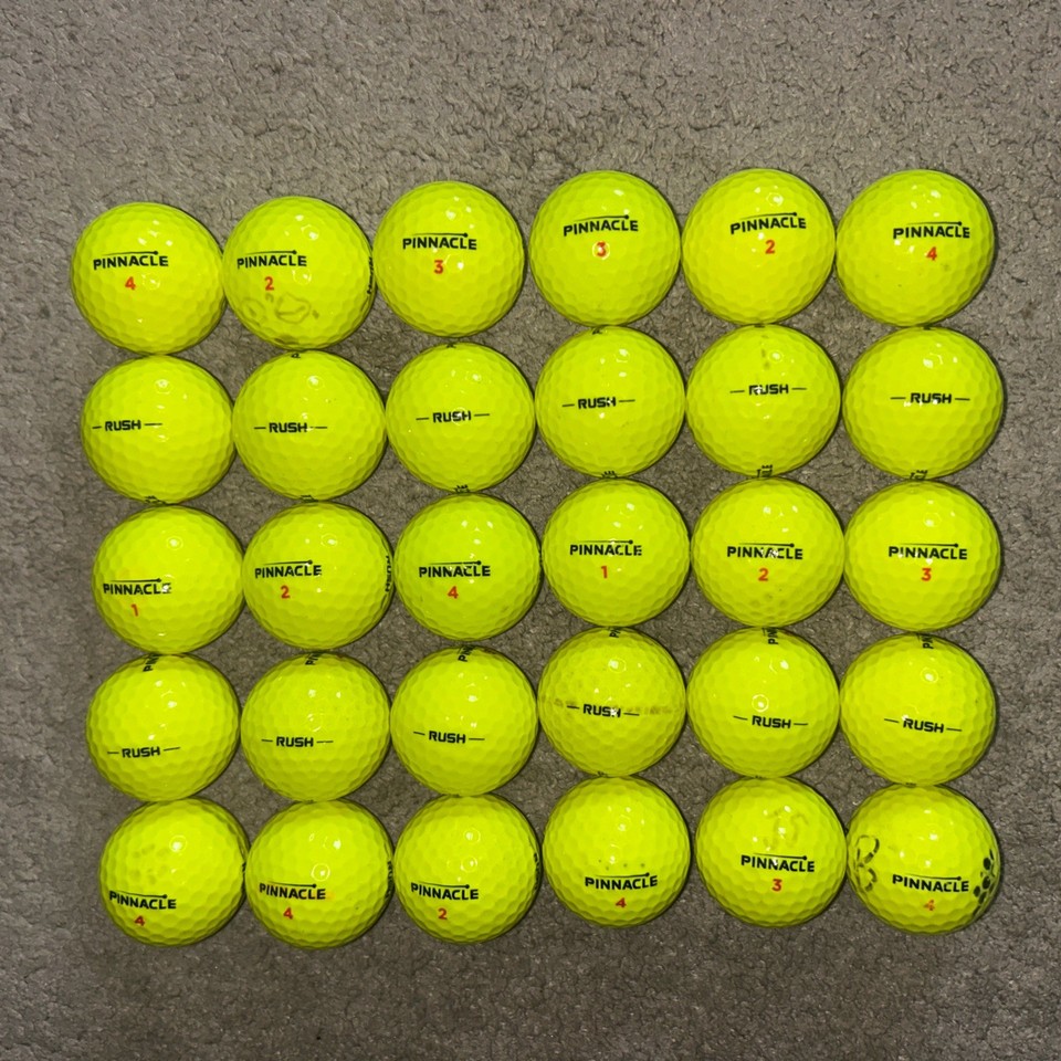 PINNACLE RUSH YELLOW GOLF BALLS x 30 A/B GRADE | eBay UK