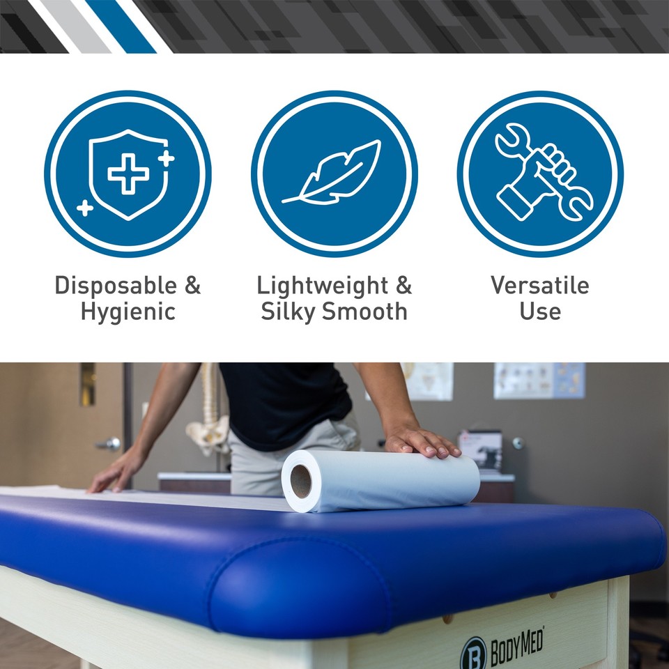 BodyMed Premium Headrest Paper Rolls for Chiropractic Exam Table ...