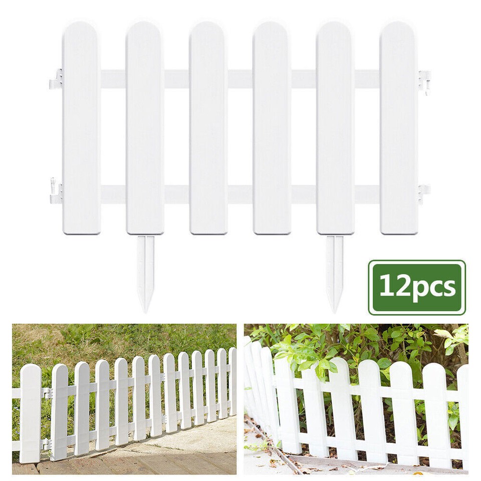 Foldable Plastic Fence Panel Garden Border Landscape Edging Lawn ...