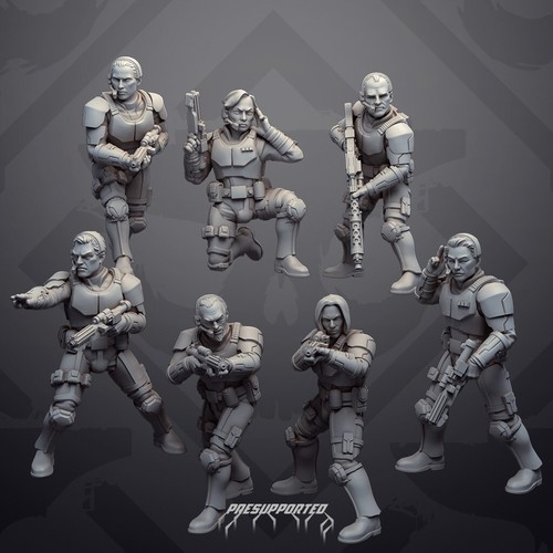 Bureau operative (7) - Star Wars Legion Scale/Roleplay resin miniatures ...