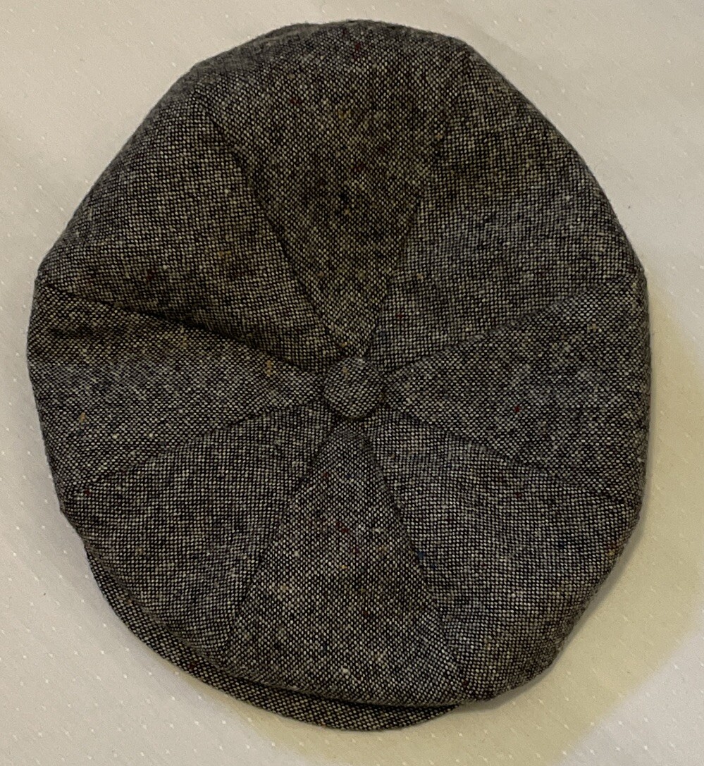 Vintage Kevin McAndrew Tweed Newsboy Cap Hat Size 7 1/4 Gray | eBay