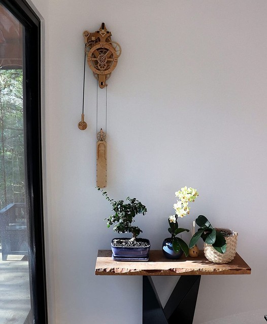 See Notes Abong David K1021 Mechanical 3d Clock Natural Wood Puzzle ...