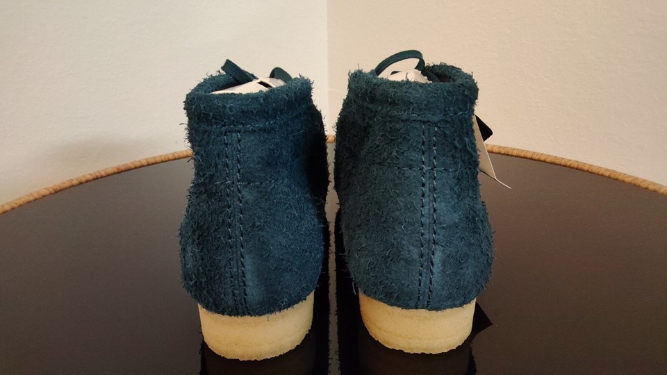 *New* Classic Clarks Wallabee Boot Deep Blue Long Hair Suede 11 Men | eBay