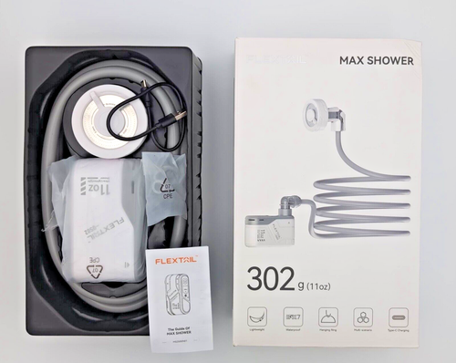 Flextail Max Shower 302G (11oz) Outdoor Shower Camping Hiking Fishing ...