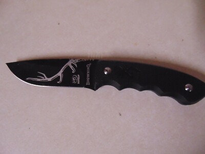 KNIFE NONFOLDING BY BROWNING RMEF MODEL 0302R | eBay