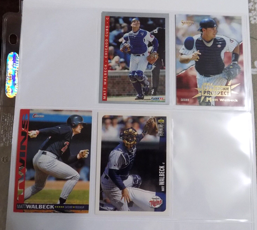 MATT WALBECK Baseball Cards Variety Lot of 4 | eBay