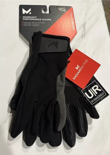 Mission Radiant Active Midweight Performance Gloves Women's M / L Black ...