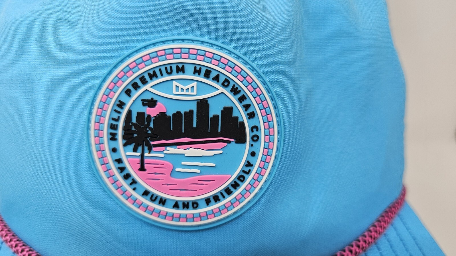 MELIN Coronado Hydro Neon Blue Neon Pink Hat Cap SnapBack NEW No Tags ...