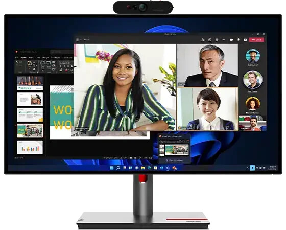 ThinkVision P27q-30 27 inch Monitor with ThinkVision MC60 Monitor ...