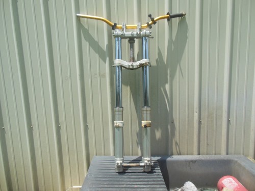 01 SUZUKI DRZ400S FRONT FORKS SUSPENSION TRIPLE TREE, 1-1/8" FAT BAR ...