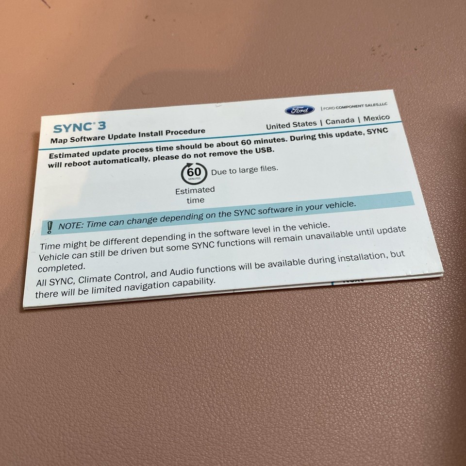 (804) AMLJ5J10F855 SYNC 3 MAP UPGRADE FoMoCo Ford | eBay