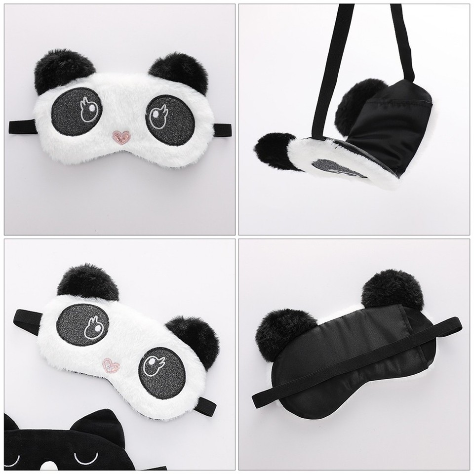 1 Pc Creative Eye Patch Plush Shading Patch Cartoon Snap Eye Mask ...