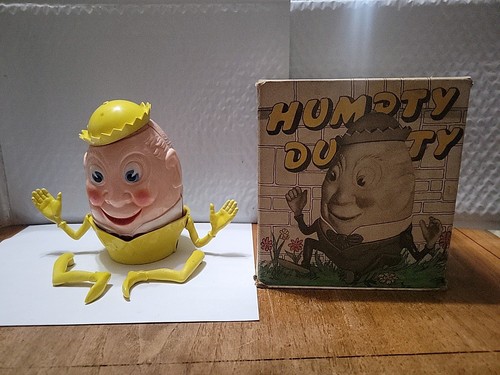 Vintage Humpty Dumpty Playmaker Toys W/ Original Box nursery rhyme 1948 ...
