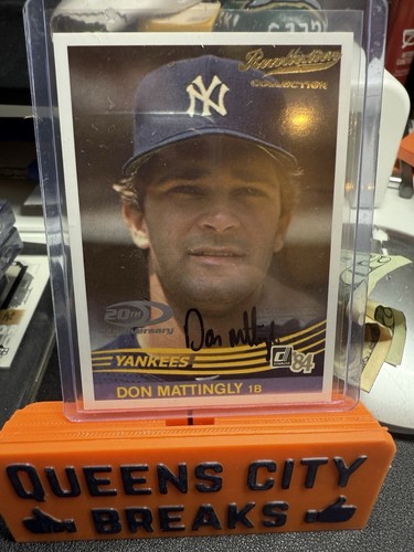 2001 Donruss Anniversary Don Mattingly RC AUTO /4 Recollection ...