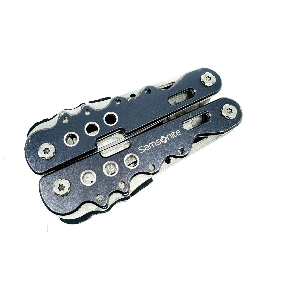 Samsonite Stainless 12 In 1 Multi Tool Pliers, File, Bottle Opener ...